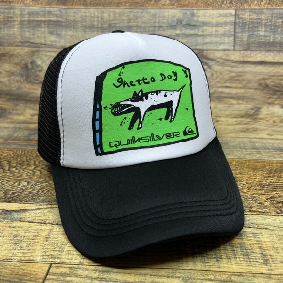 Unbranded | Accessories | Quiksilver Ghetto Dog Mens Trucker Hat Black ...